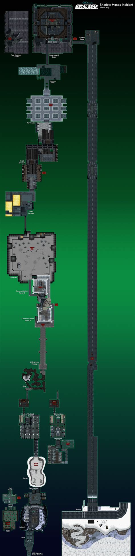 Metal Gear Solid Full Game Map I Made Overhead Isometric Versions