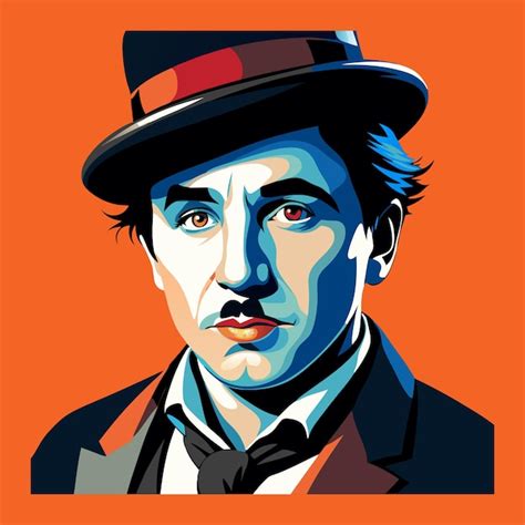 Charlie Chaplin 2 Premium Ai Generated Vector