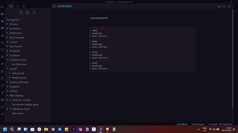 New Plugin Timeline Share And Showcase Obsidian Forum