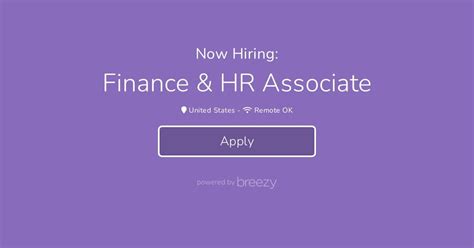 Finance And Hr Associate At Personified Tech