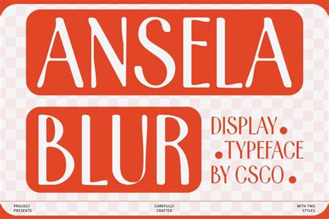 Ansela Blur Font Free Download