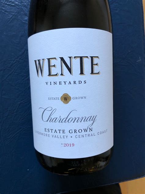 2019 Wente Vineyards Chardonnay Central Coast Usa California Central