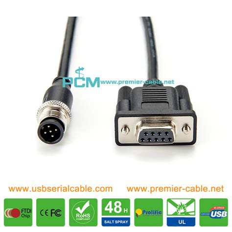 Db9 To M12 Nmea Canopen Cable For Marine Vessel Pcm