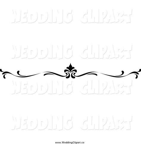 Wedding Border Black And White Clipart