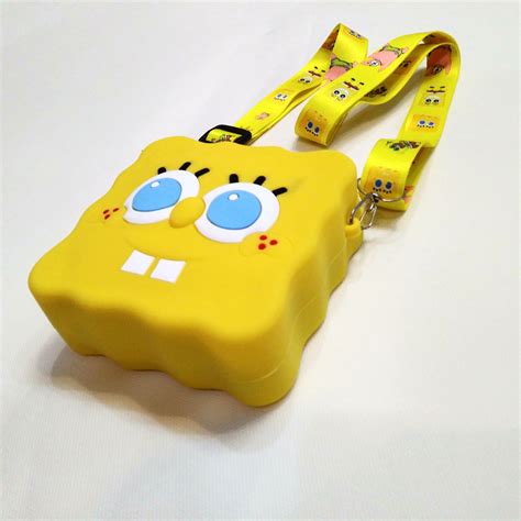 قیمت و خرید کیف رودوشی بچگانه مدل سیلیکونی طرح باب اسفنجی