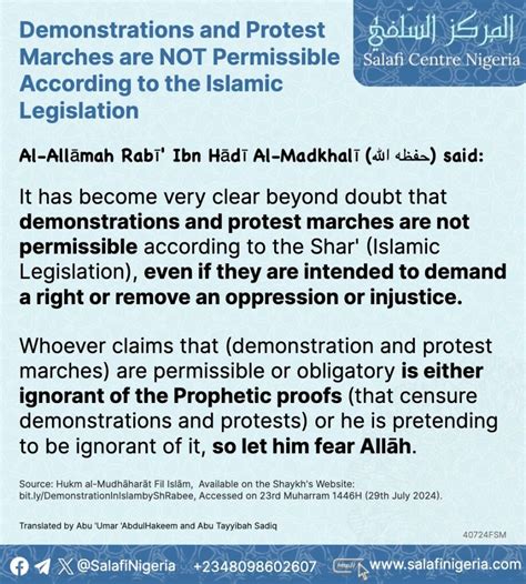 Corruption And Evils Of Demonstrations And Protests 2 Al Allamah