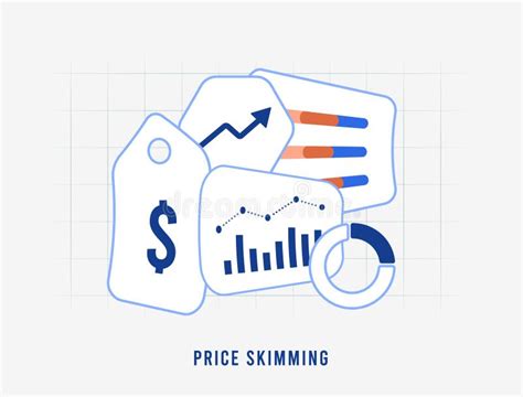 Price Skimming Strategy Concept High Initial Product Price Gradual