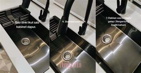 Cara Pilih Sinki Terbaik Barulah Tahan Lama Dan Selesa Nak Guna