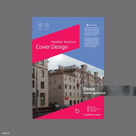 벡터 삼각형 사업 브로셔 플라이어입니다 연례 보고서 서식 파일 추상 디자인 프레 젠 테이 션 개념에 대한 스톡 벡터 아트 및 기타 이미지 Istock