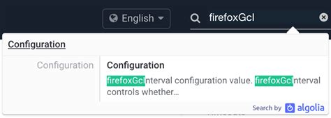 Check How Algolia Docs Search Is Configured