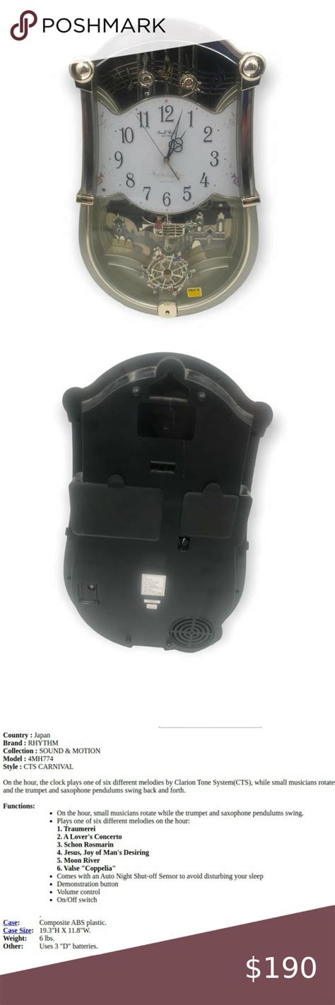 Small World Rhythm Carnival Clock At Bessie Humble Blog