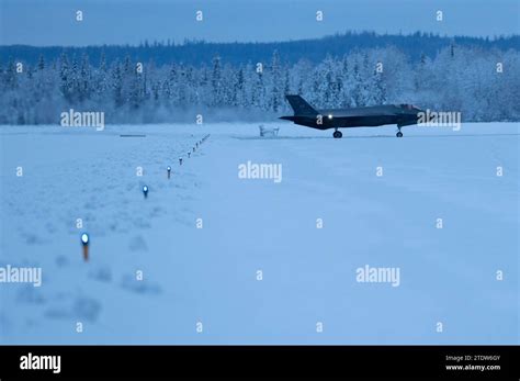 An F 35a Lightning Ii Taxis On The Flightline For Routine Training On