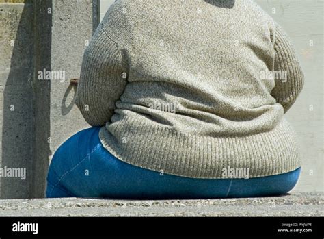 Close Up Of Woman With A Large Butt Illustrating Results Eating Too