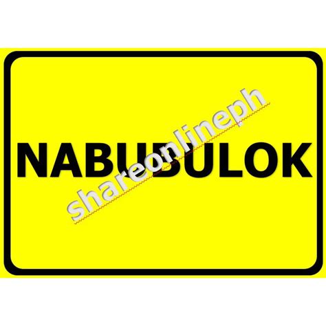 Laminated Signages Nabubulok Signage Hindi Nabubulok Sign