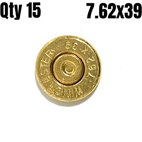 7 62x39 Ak 47 Thin Cut Brass Bullet Slices Polished For Jewelry Craft