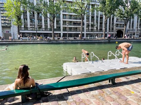 Insolite Le Canal Saint Martin Ouvert à La Baignade