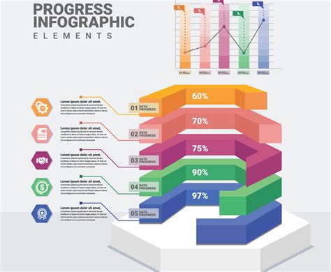 Progress Infographic Template Vector Art And Graphics