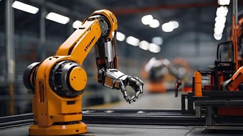 Premium Photo Industrial Robotic Arm