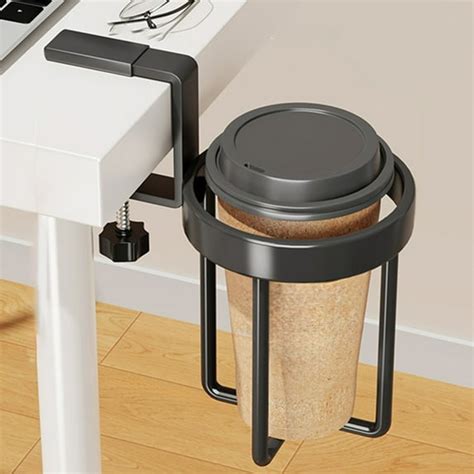 Large Desk Cup Holder Table Anti Spill Cup Holder Mount Cup Clip Drink