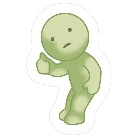 Thumbs Up Smiski Sticker Vinyl Decal Stickers Stickers Dream Pop