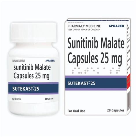 25mg Sunitinib Malate Capsules At Rs 7180box Sunitinib Capsules In New Delhi Id 2852467516197