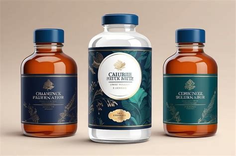 Bottle Label Packaging Design Label Template Design Mock Up Design