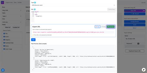 Airtable Json Export Tutorial