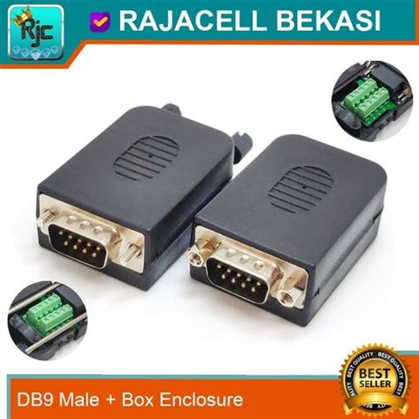 Male Db9 Port Serial Rs232 Rs485 9pin Plus Box Shell Case Lazada