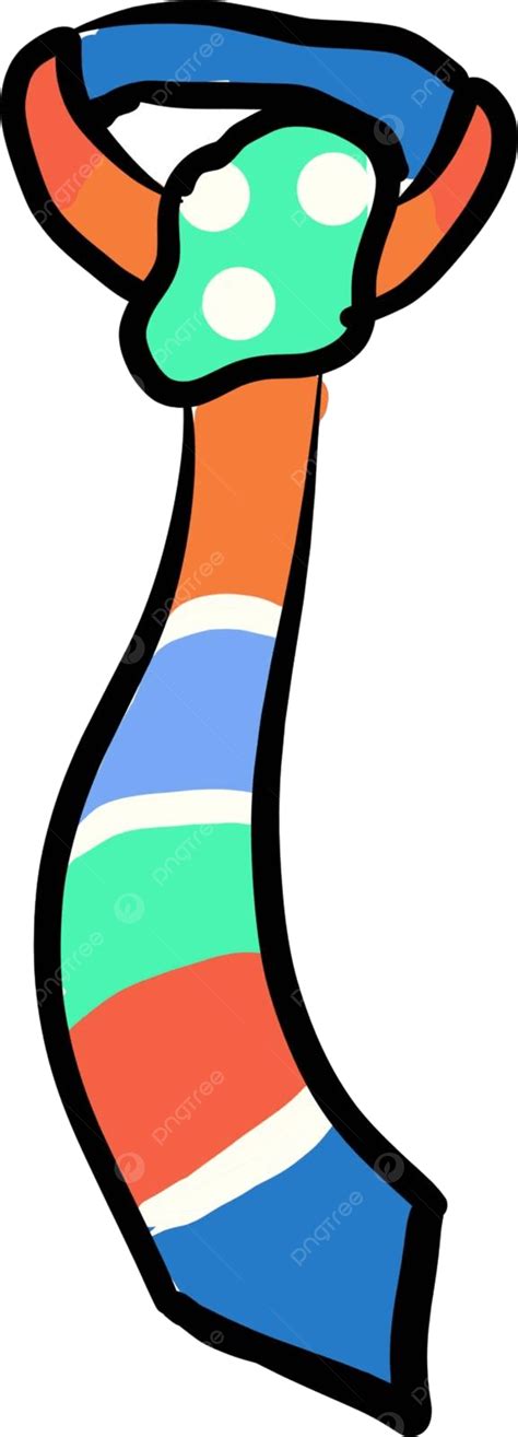 Multicolor Tieillustrationvector On White Background Clothing Squared