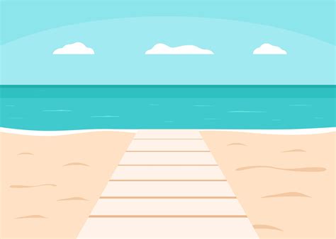 Boardwalk Or Walkway On Sea And Beach For Vacation Summer Deck Pier