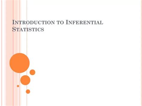 Ppt Introduction To Inferential Statistics Powerpoint Presentation