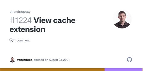 View Cache Extension Issue Airbnb Epoxy GitHub