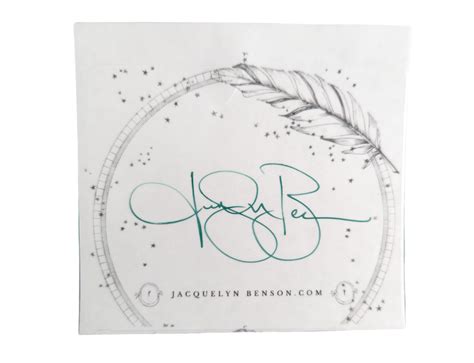 Signed Bookplate Stickers ~ Jacquelyn Benson
