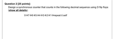 Solved Part Iii Synchronous Sequential Circuits Question 1