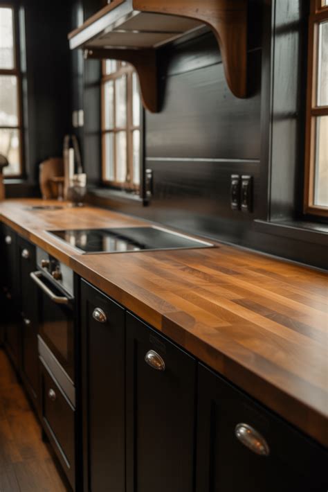 Black Kitchen Cabinets 2026 40 Stylish Ideas With Wood White