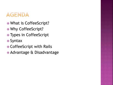 Coffee Scripts With Rails Ppt