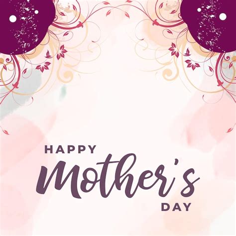 Hermosos Diseños De Saludos Para El Día De La Madre Vector Premium