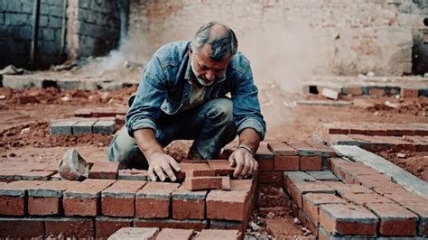 22000 Man Laying Bricks Pictures