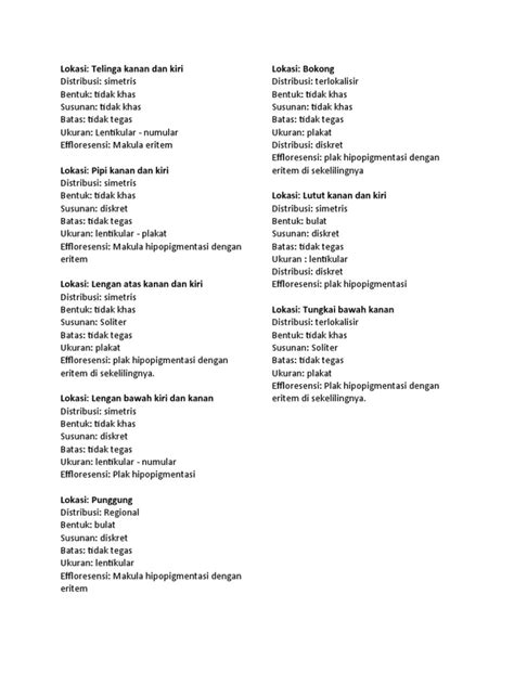 Deskripsi Fisik Penyakit Kulit Pada Berbagai Bagian Tubuh Pdf