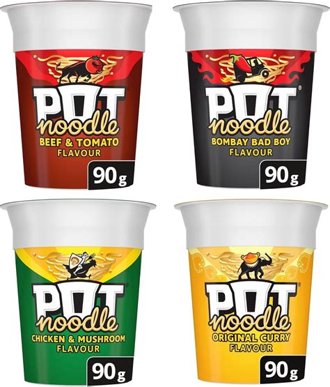 Pot Noodles Bundle With Pot Noodle Instant Noodles Beef And Tomato 90g
