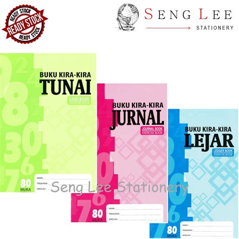 Uni F4 Card Cover Buku Lejar Buku Jurnal Buku Tunai 80pages