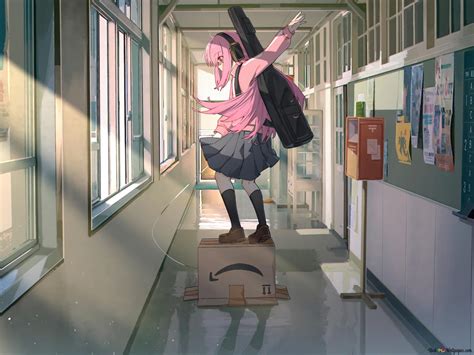 Hitori Gotoh From Bocchi The Rock 4k Wallpaper Download