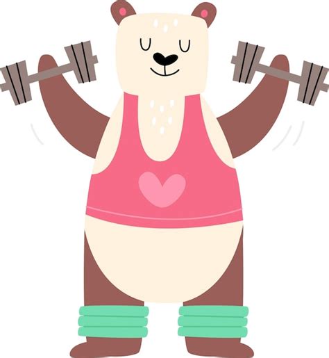 Premium Vector Panda Doing Workout