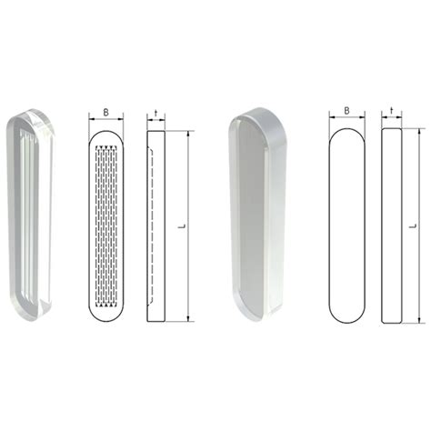 Ufo Rectangular Sight Glass 400 X 120mm X Thk 6mm Singapore Eezee
