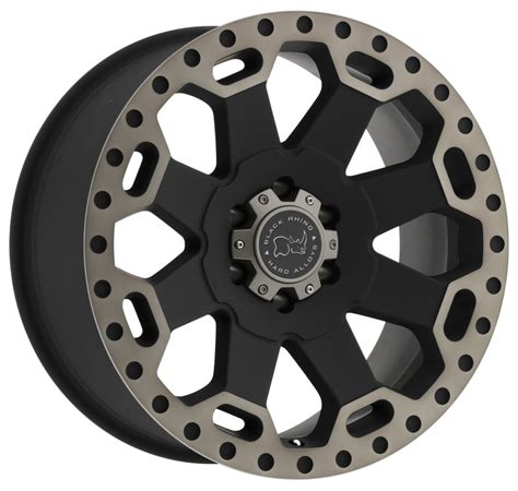 17x9 Black Rhino Warlord Matte Black W Machined Dark Tint Lip 6x55