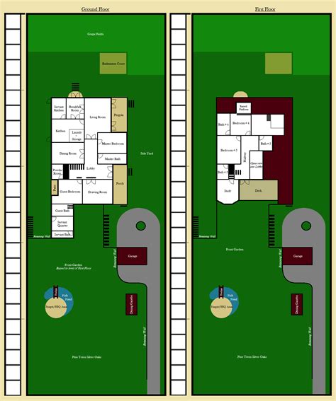 Kanal House Map Kanal Bungalow House Plan With Exterior Design In