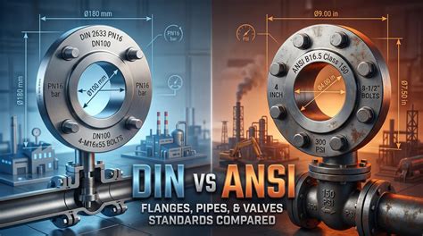 Din Vs Ansi Standards Differences In Flanges Valves And Pipes