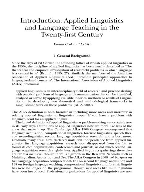 1 a introduction applied linguistics and language teaching in the