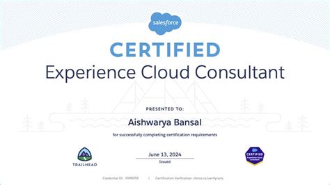 Aishwarya Bansal On Linkedin Thrilled To Announce That Ive Earned My Salesforce Experience Cloud