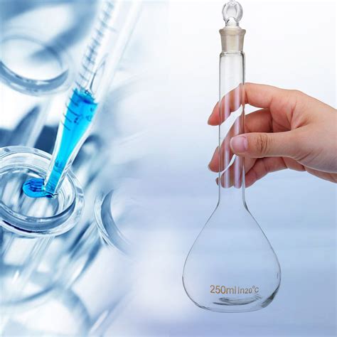 Clear Glass Volumetric Flask With Stopper 250ml La Grandado
